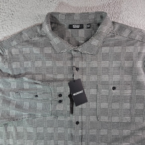 Murano | Shirts | New Murano Liquid Luxury Shirt Men 4xt Houndstooth ...